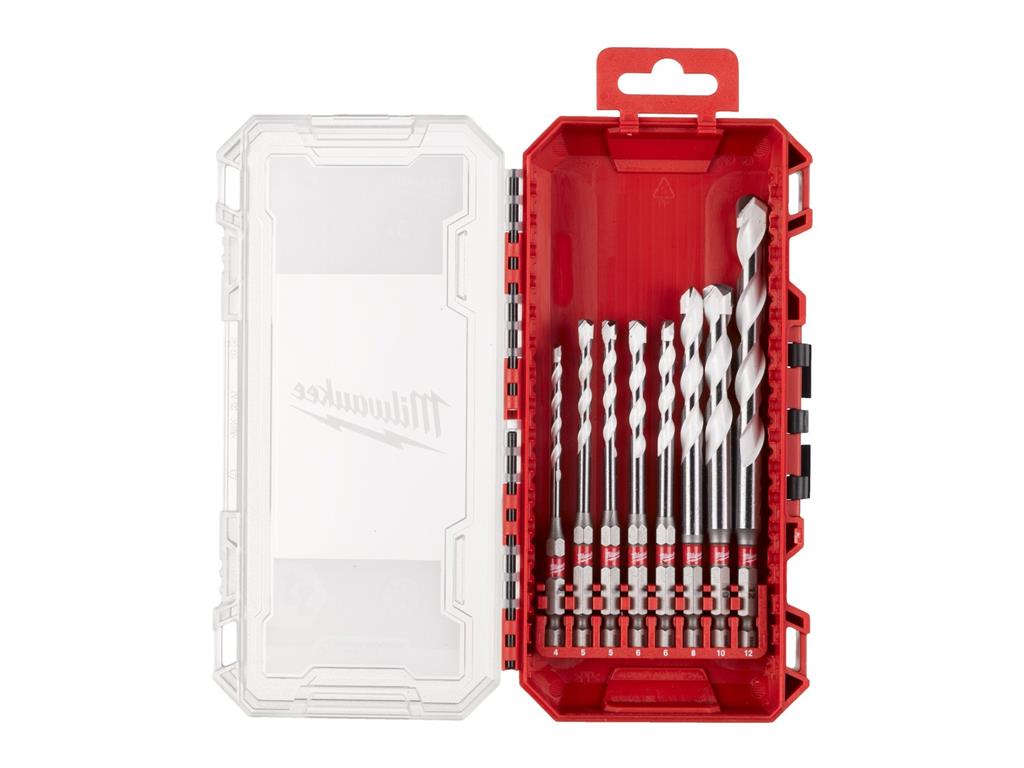 Svedri za več materialov 1/4" 4-12mm 8 kos MILWAUKEE - Žabjek d.o.o.