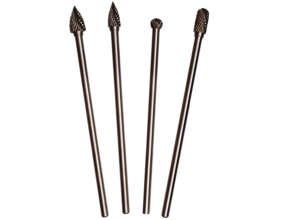 Set izredno dolgih rezkarjev HSS, 4-delni set BGS TECHNIC - Žabjek d.o.o.