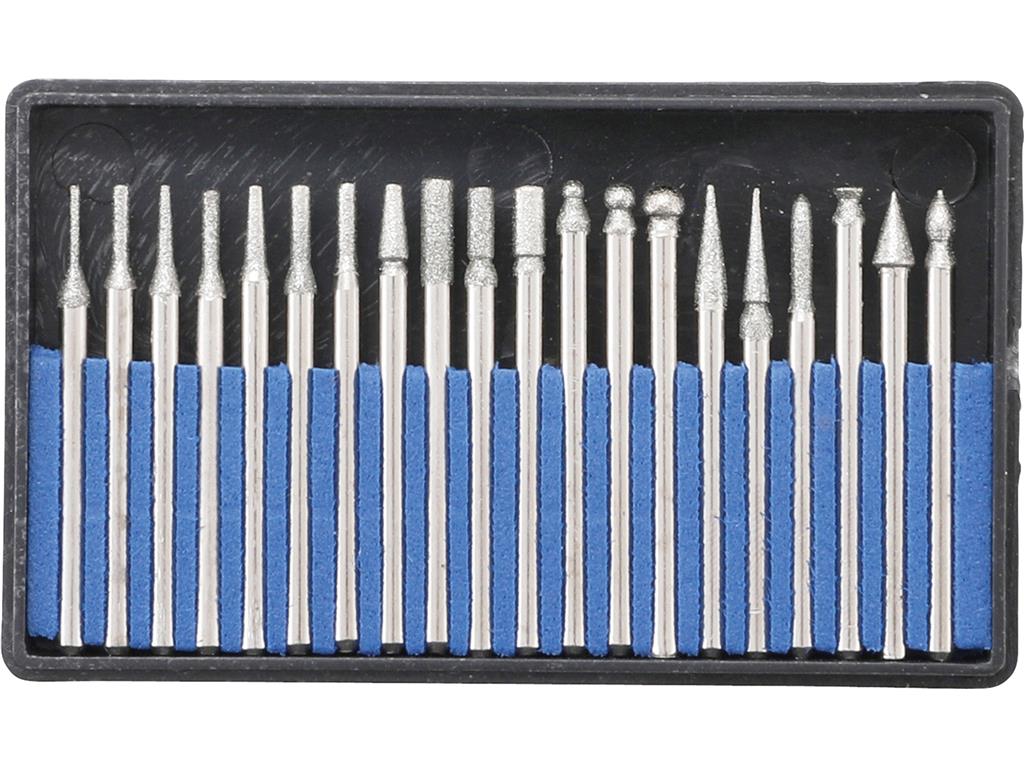 Set diamantnih rezkarjev 3 mm 20 delni BGS TECHNIC - Žabjek d.o.o.